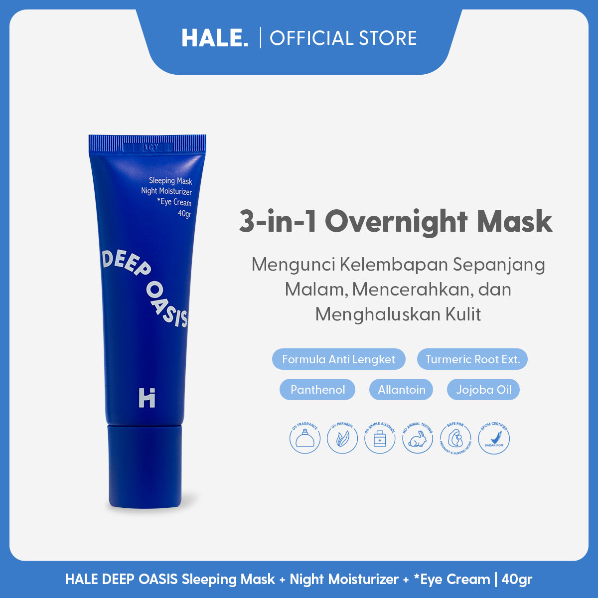 HALE Deep Oasis | Sleeping Mask + Night Moisturizer + Eye Cream – HALE.