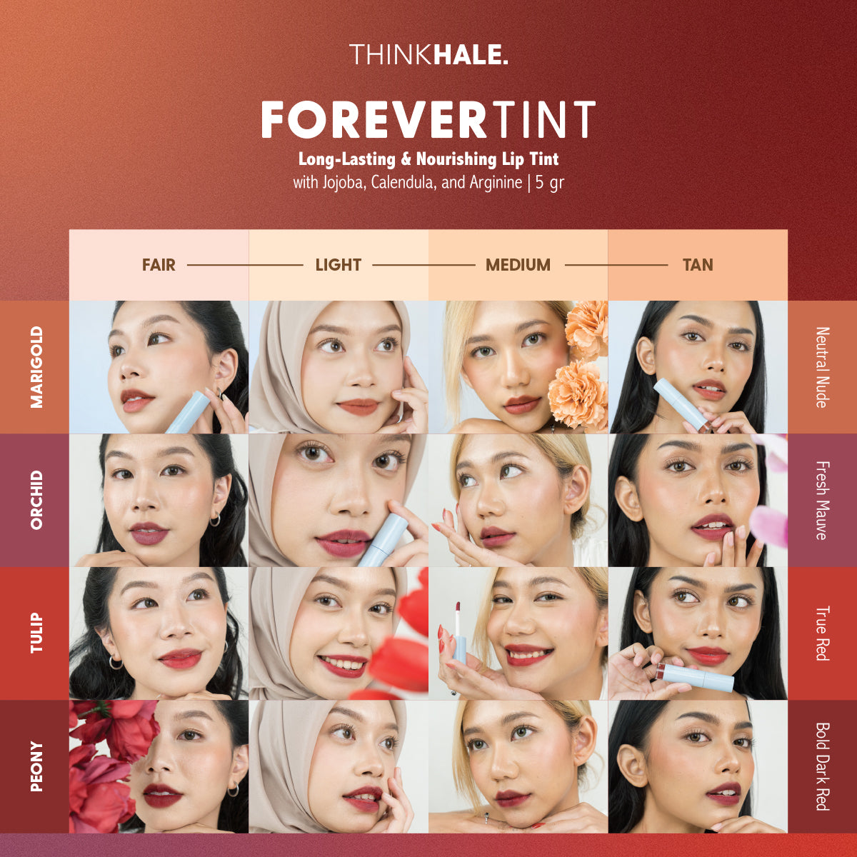HALE Forever Tint - Lip Tint Tahan Lama & Transferproof – HALE.
