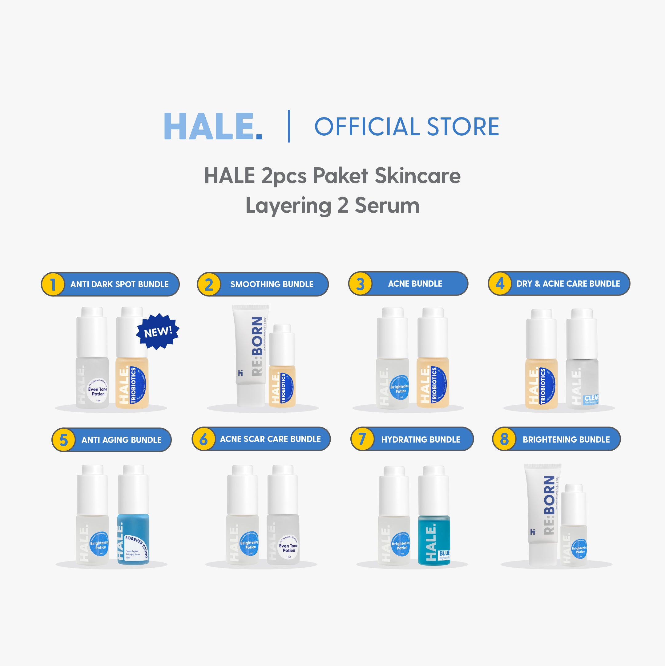 HALE 2 pcs Paket Skincare Layering 2 Serum – HALE.