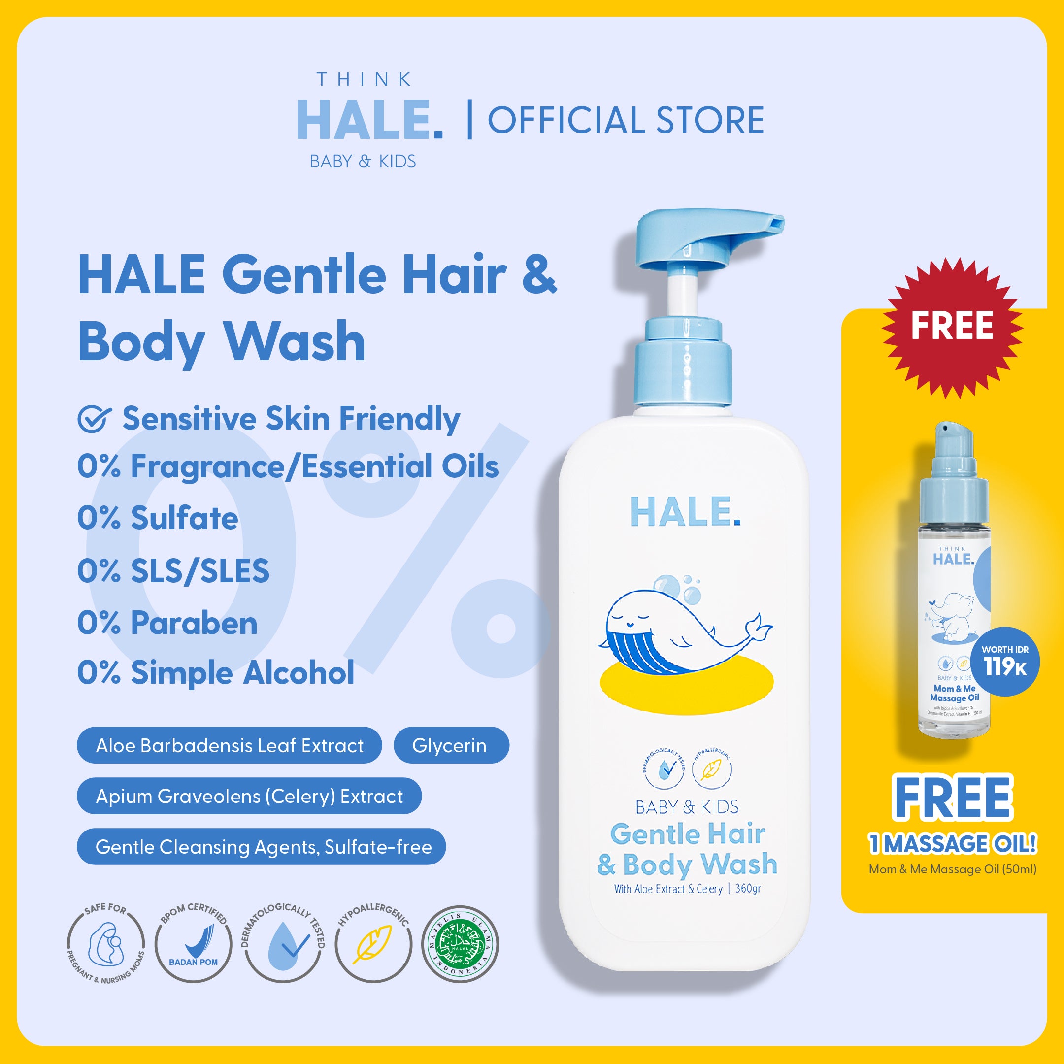 HALE Baby & Kids Gentle Hair & Body Wash – HALE.