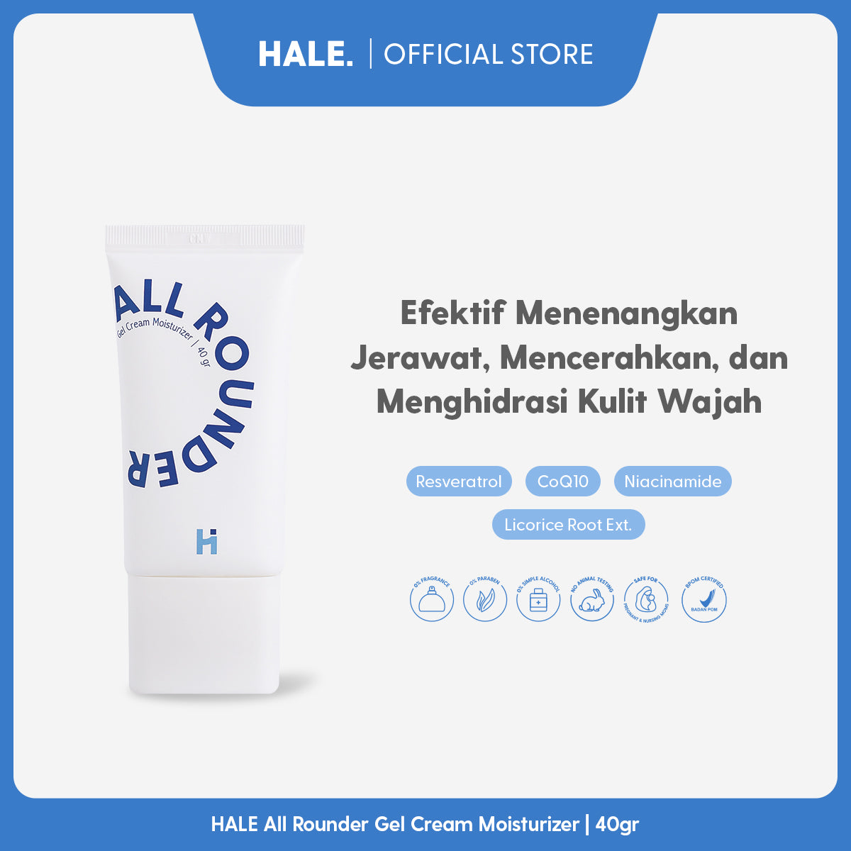 HALE All Rounder Gel Cream Moisturizer – HALE.
